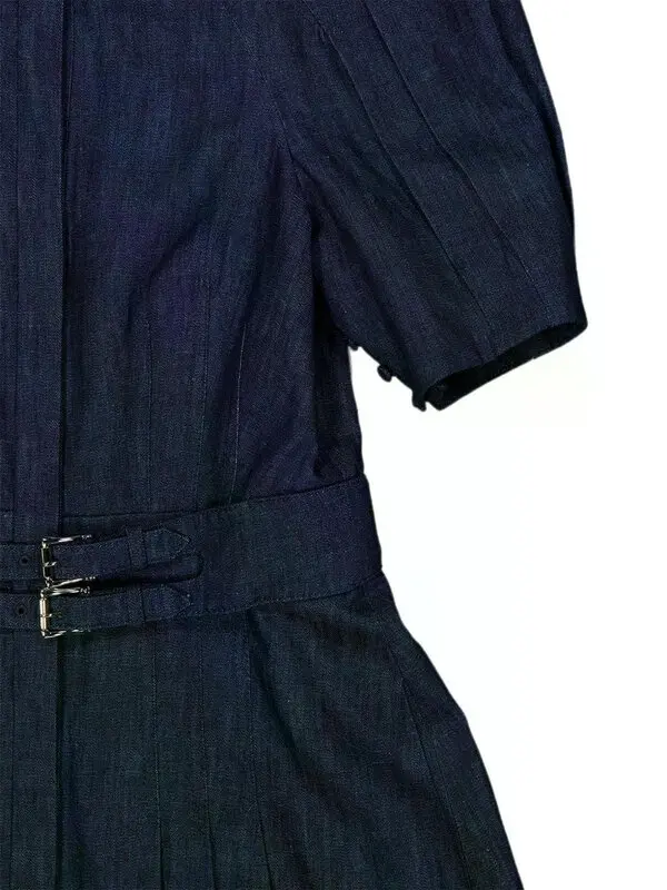 Gabriela Hearst Patricia Belted Midi Dress - Blue