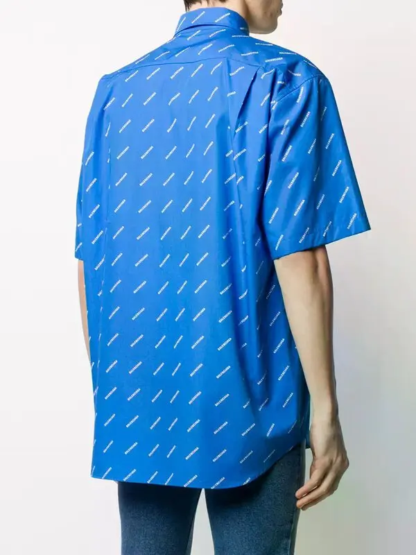 Balenciaga Normal-fit Logo Print Shirt