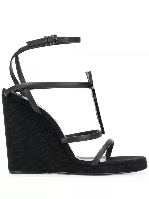 Saint Laurent Opyum Wedge Sandals