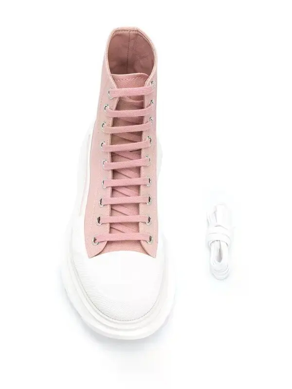 Alexander McQueen Tread Slick High-top Sneakers - Pink