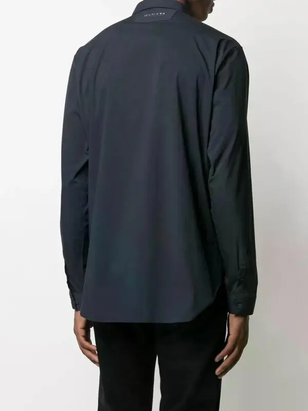 Philipp Plein Embroidered Skull Buttoned Shirt - Blue