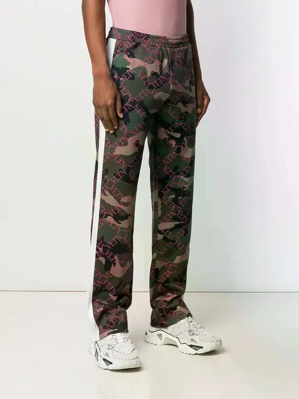 Valentino Garavani Vltn Grid Print Track Pants