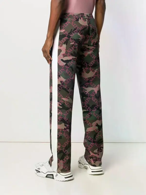 Valentino Garavani Vltn Grid Print Track Pants