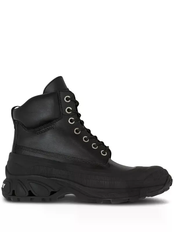 Burberry Arthur Lace-up Boots - Black