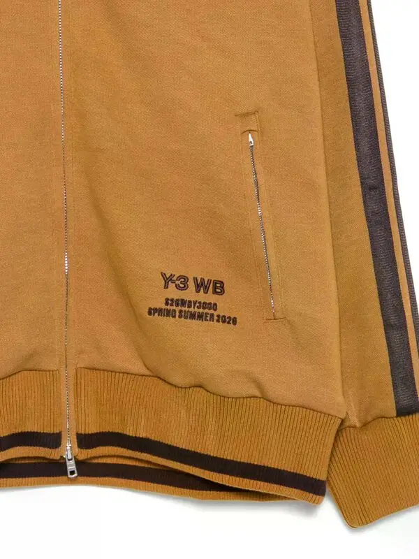 Y3 X Wales Bonner Side-stripe Zip-up Sweatshirt
