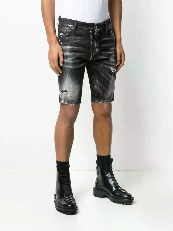 Dsquared2 Distressed Denim Shorts