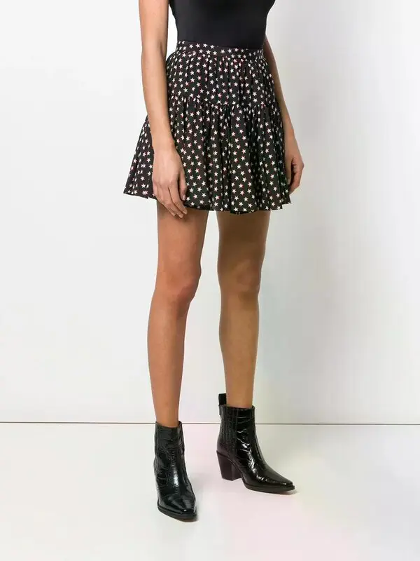 Saint Laurent Star Printed Mini Skirt