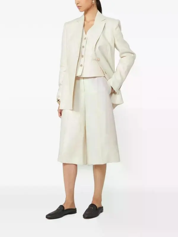 Max Mara Cable-knit Button-up Waistcoat - Neutrals