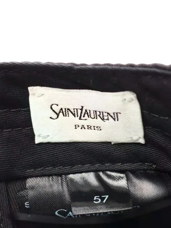 Saint Laurent Varsity Baseball Cap - Black