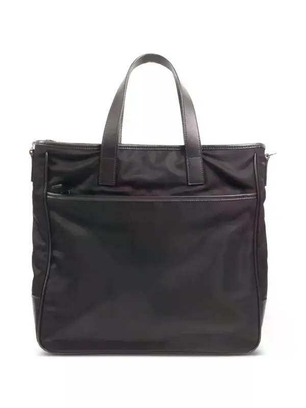 Prada Saffiano Leather Trim Shoulder Bag