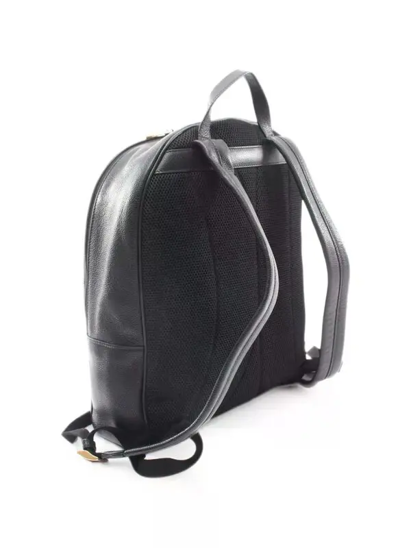 Gucci Leather Logo Print Backpack