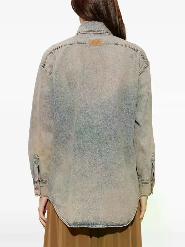 Moschino Heart Detail Denim Shirt