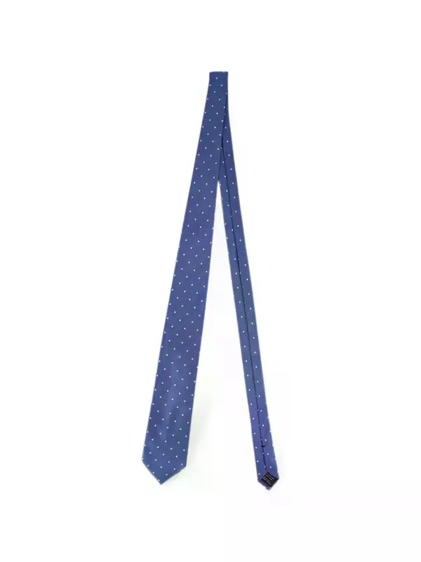 TOM FORD Polka-dot Silk Neck Tie - Blue