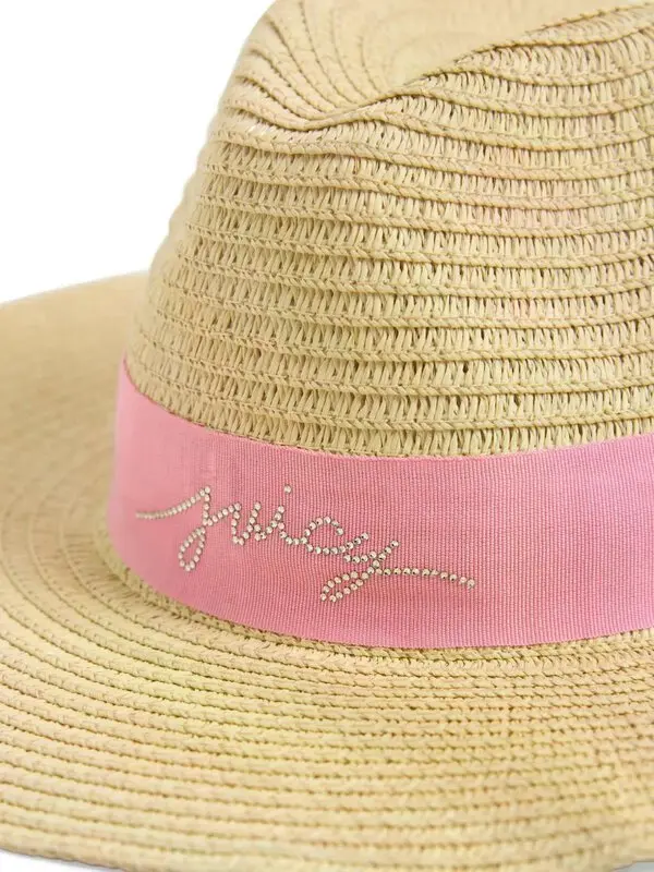 Juicy Couture Embellished Straw Cowboy Hat - Neutrals