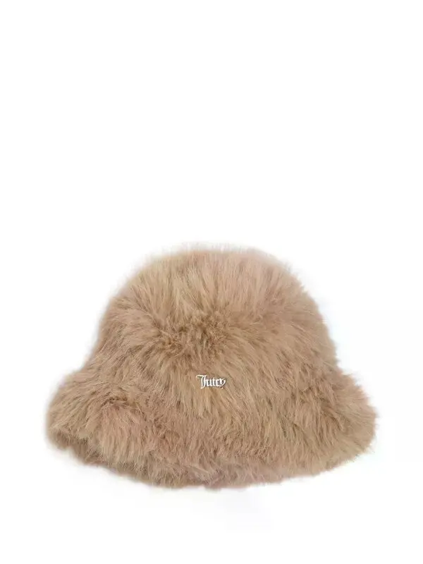 Juicy Couture Logo Plaque Bucket Hat - Neutrals