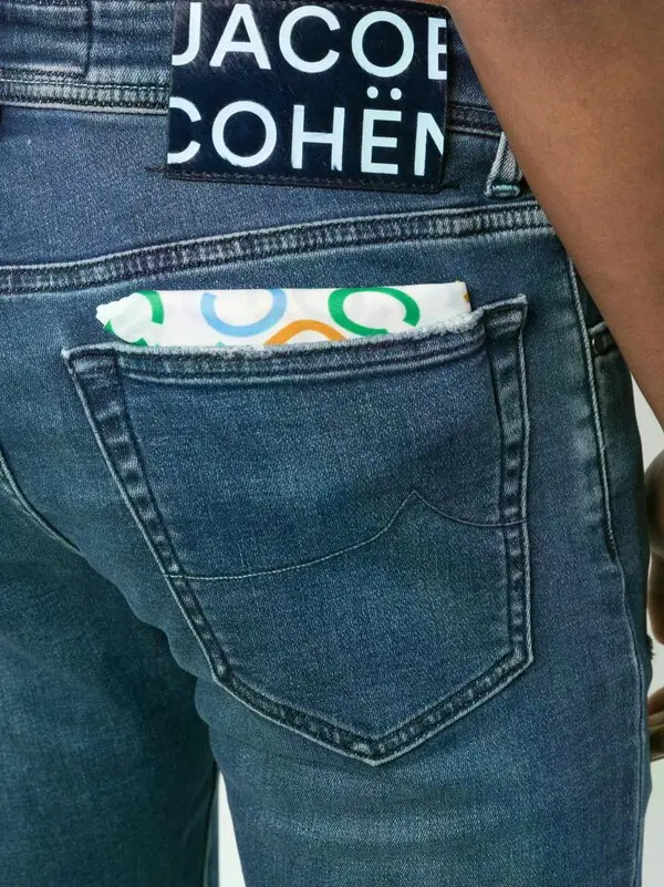 Jacob Cohen Ripped Straight-leg Jeans