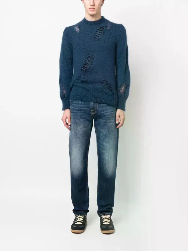 Jacob Cohen Stonewashed Straight-leg Jeans