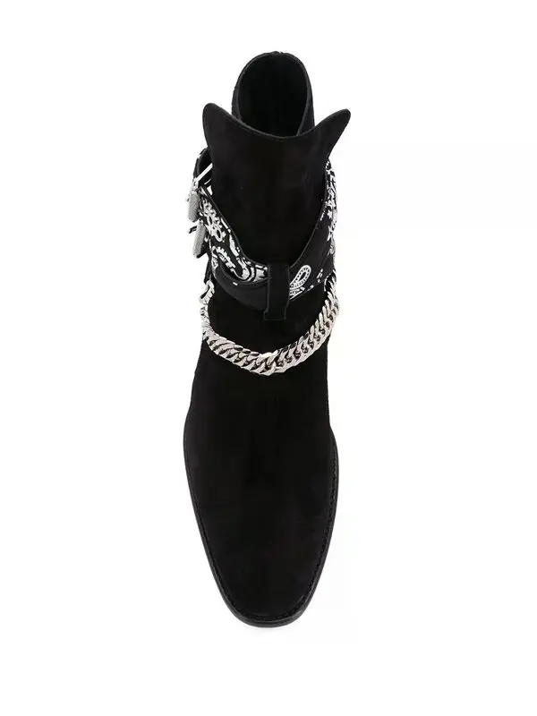 Amiri Bandana Strap Ankle Boots