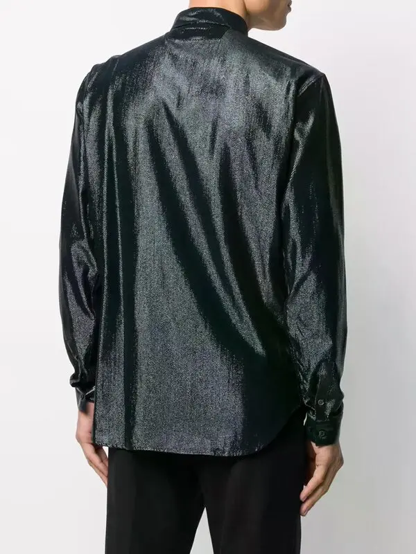 Philipp Plein Metallic Long-sleeve Shirt