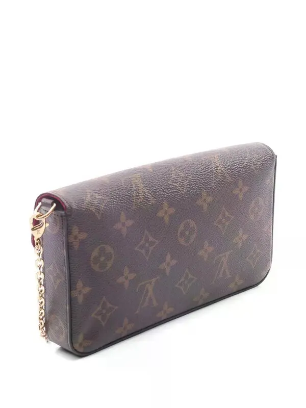 LOUIS VUITTON 2019 Pochette Félicie Monogram Clutch Bag - Brown