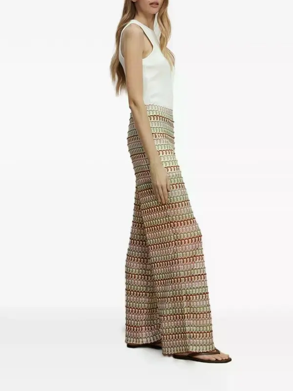 Veronica Beard Fatima Geometric Pattern Trousers