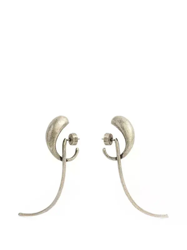 Khaite Cyclone Earrings In Antique - Silver