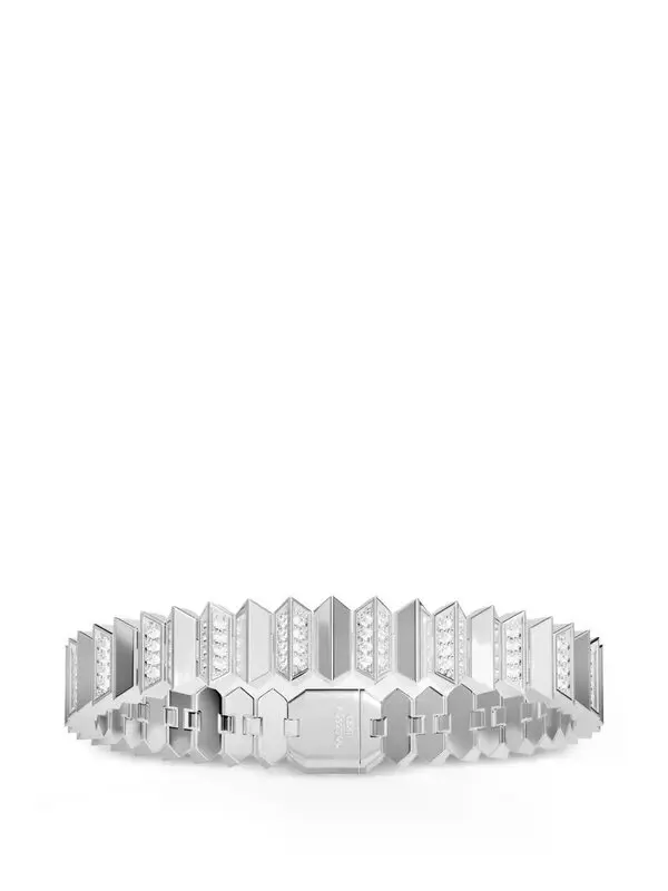APM MONACO Crystal-embellished Link Bracelet - Silver