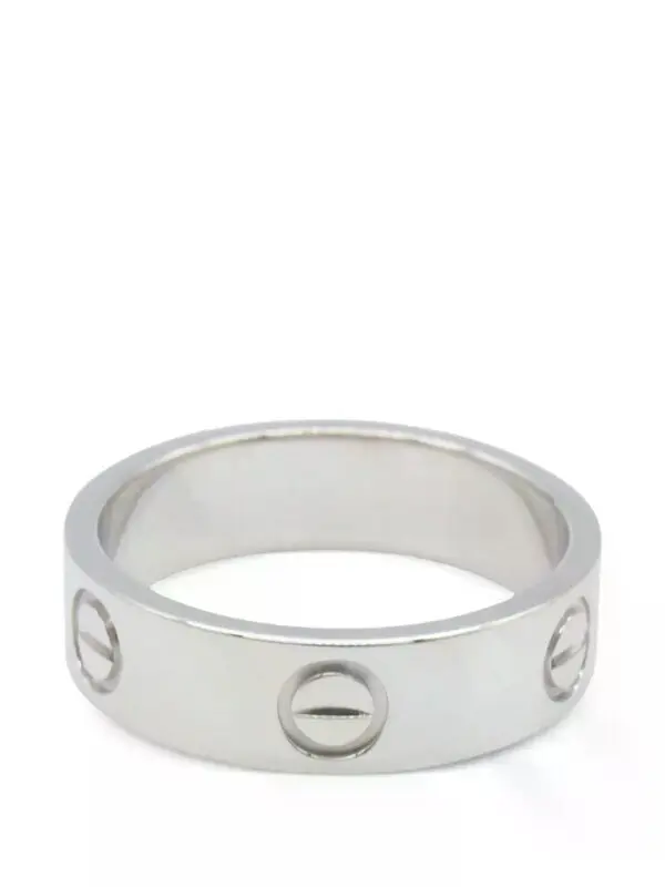 Cartier 18k White Gold Love Ring - Silver