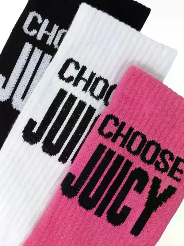 Juicy Couture Logo Knit Socks