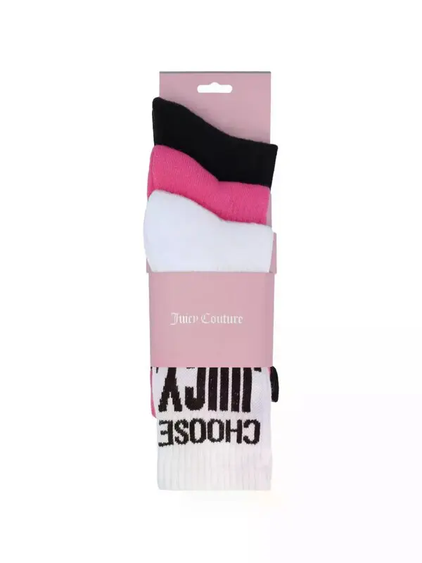 Juicy Couture Logo Knit Socks