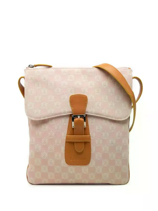 Loewe Anagram Canvas Crossbody Bag - Pink