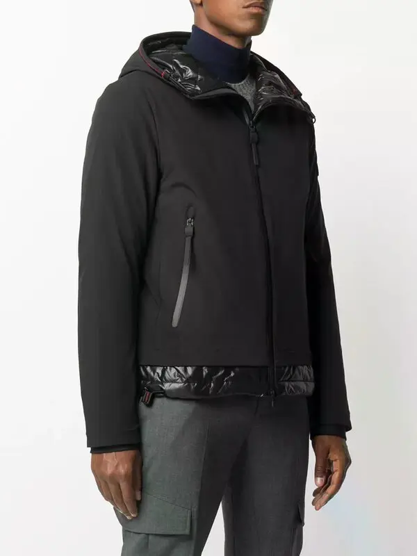 Peuterey Quilted Jacket With Striped Hem