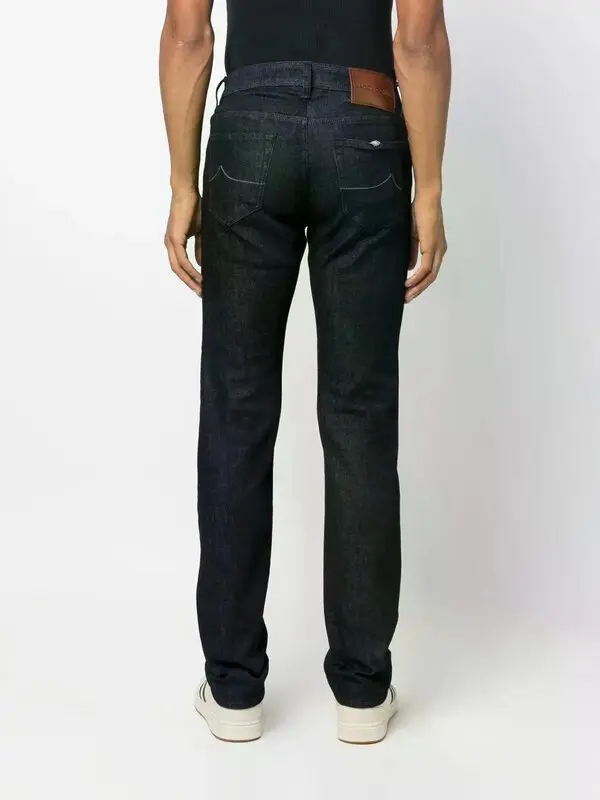 Jacob Cohen Embroidered Logo Straight-leg Jeans