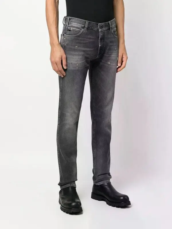 Emporio Armani Slim-cut Stonewashed Jeans