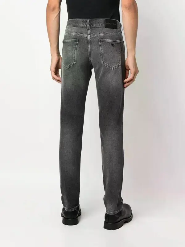 Emporio Armani Slim-cut Stonewashed Jeans