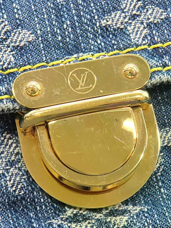 LOUIS VUITTON Monogram Denim Bum Bag Belt Bag - Blue