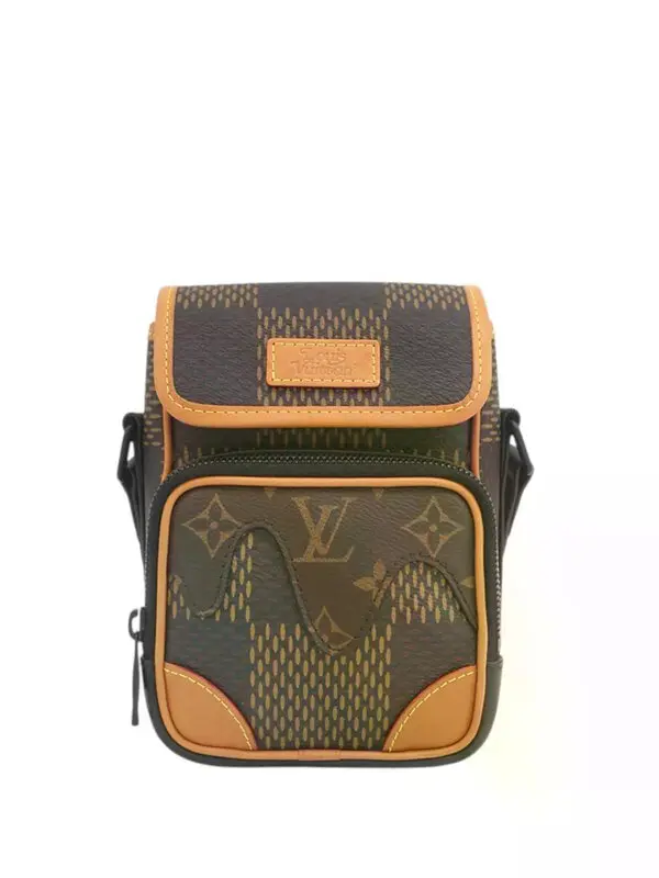 LOUIS VUITTON Giant Damier Ebene Monogram Amazone Nano Crossbody Bag - Brown