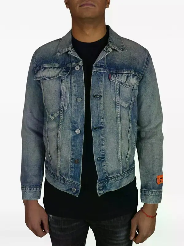 Heron Preston Faded Denim Jacket