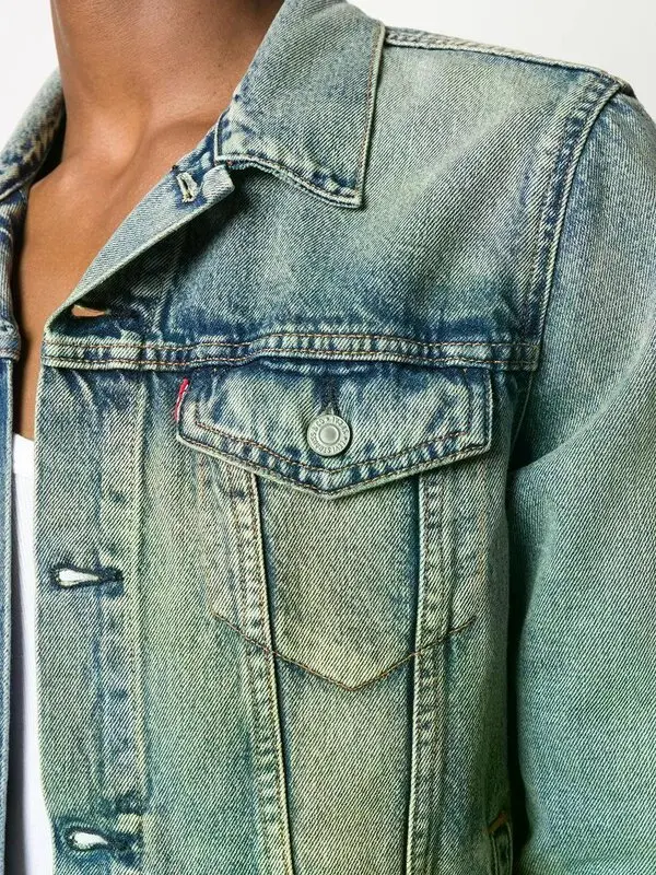 Heron Preston Faded Denim Jacket