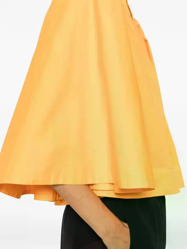 PSOPHIA Cotton V-neck Cape Sleeve Blouse