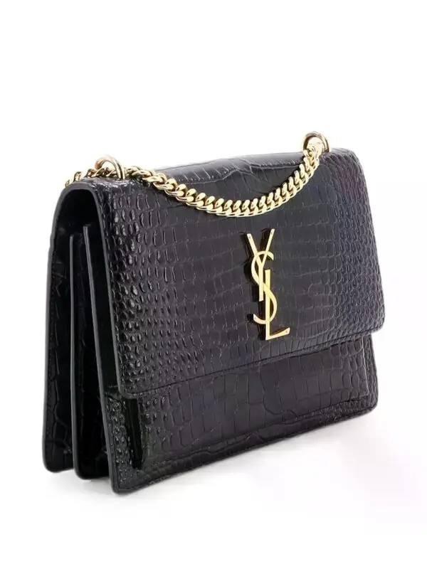 Saint Laurent Sunset Medium Crossbody Bag - Black