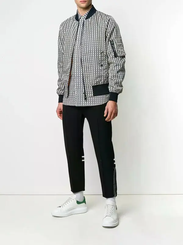 Valentino Garavani Logo Print Bomber Jacket
