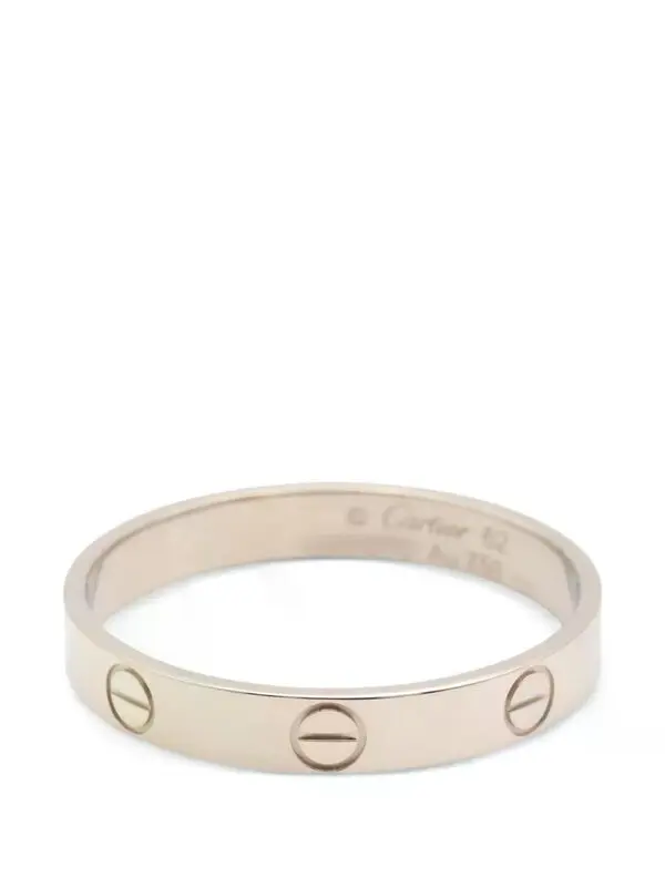Cartier 18k White Gold Love Ring - Silver