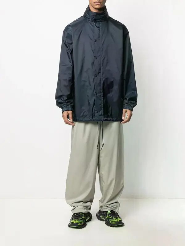 Balenciaga Multi Language Logo Rain Jacket