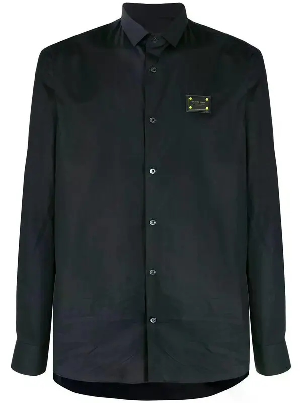 Philipp Plein Logo Patch Regular Fit Shirt