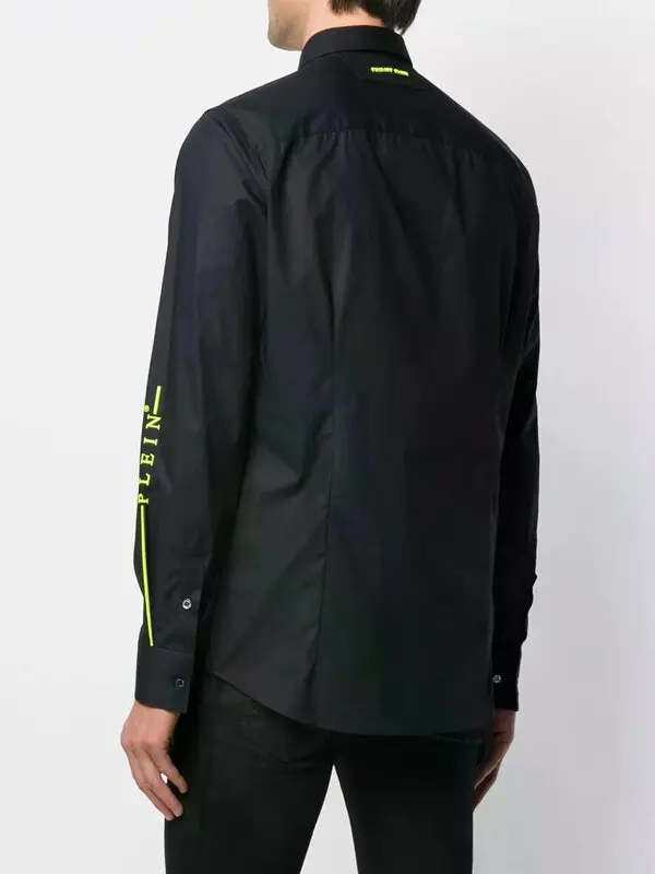 Philipp Plein Logo Patch Regular Fit Shirt