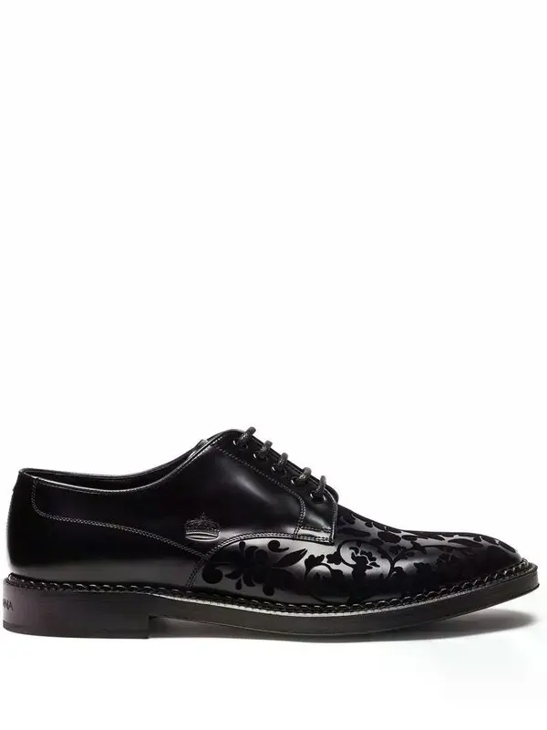 Dolce & Gabbana Jacquard-print Derby Shoes