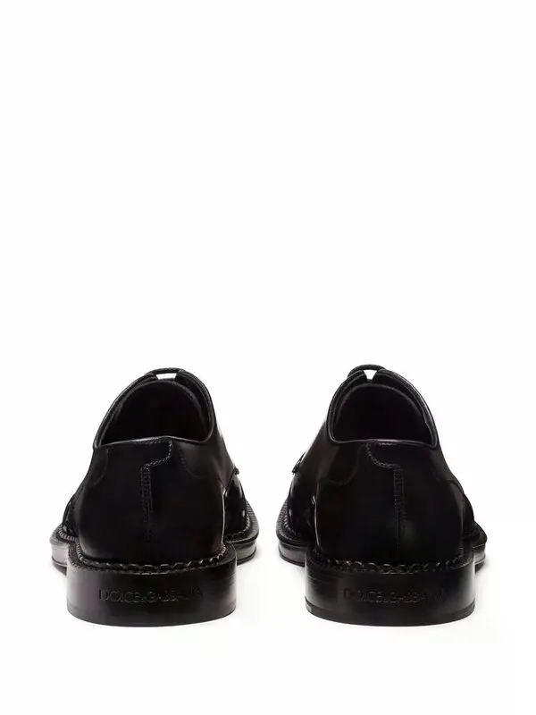 Dolce & Gabbana Jacquard-print Derby Shoes