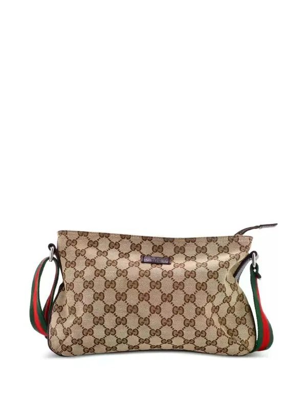 Gucci Gg Canvas Messenger Bag - Brown