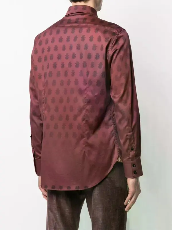 BILLIONAIRE Printed Button-up Shirt